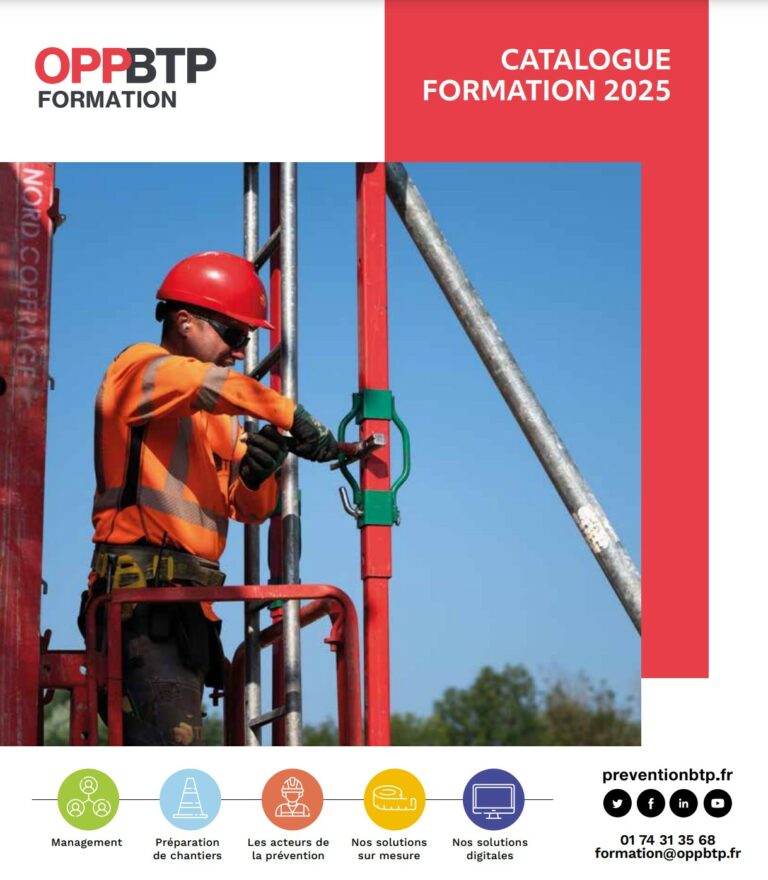 L’OPPBTP met à jour son catalogue de formation professionnelle continue ...