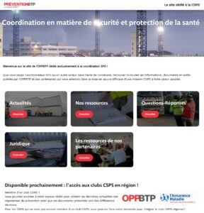 L’OPPBTP ouvre un site dédié à la Coordination Sécurité et Protection ...